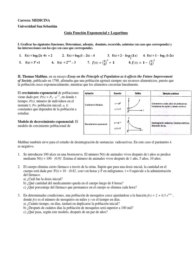 Guia 5 Modelo Exponencial | PDF