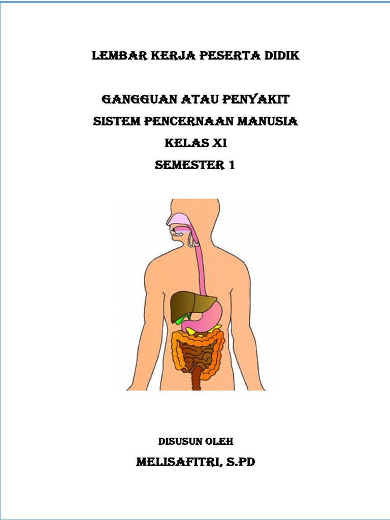 Ukin LKPD Melisafitri Gangguan Pencernaan | PDF | Kesehatan Holistik