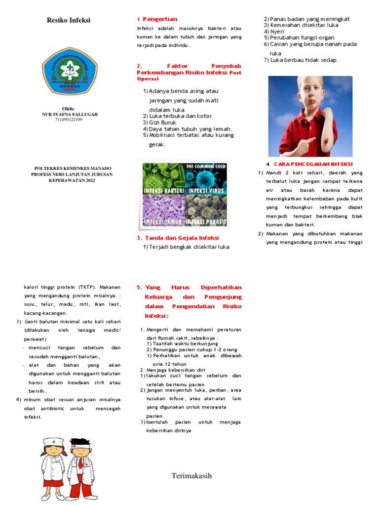 Leaflet Resiko Infeksi Ss | PDF