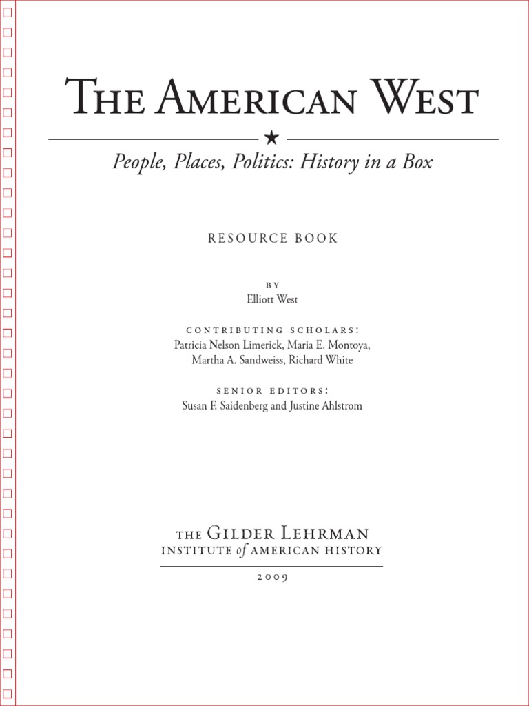 The American West | PDF | Western United States | Lewis And Clark ...