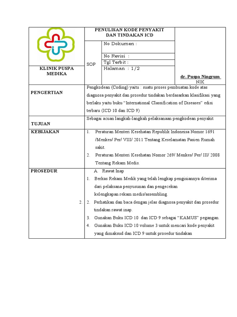 Panduan Pengkodean ICD di Klinik | PDF