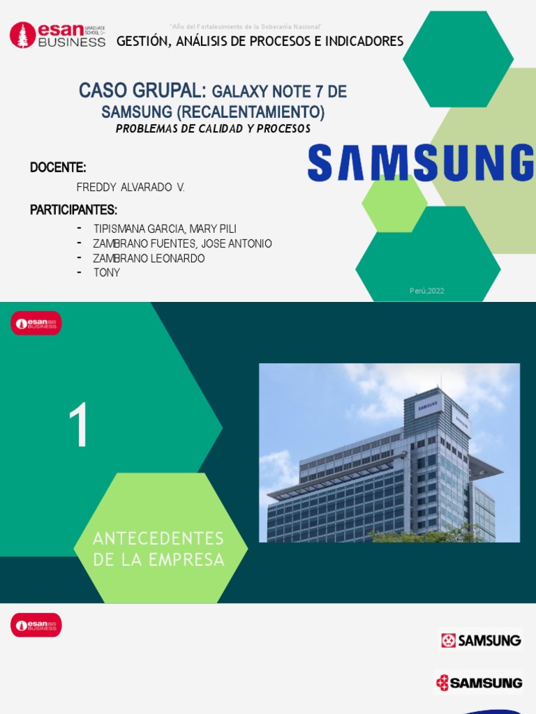 Análisis del caso Galaxy Note 7 de Samsung: Problemas de calidad ...