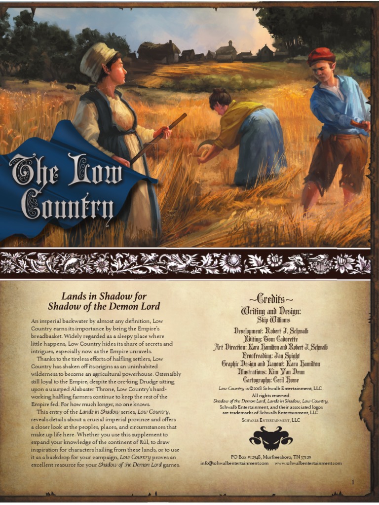 SotDL - Lands in Shadow - Low Country | PDF | Holy Roman Empire | Lake