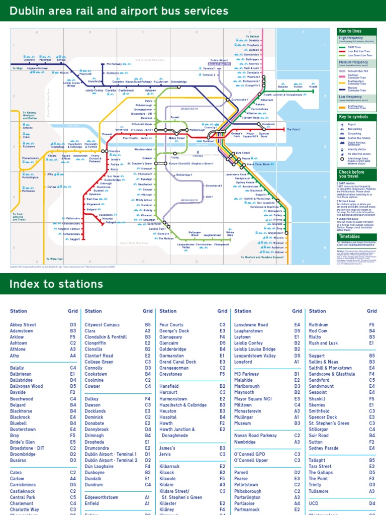Dublin Rail Map | PDF | Transport | Land Transport