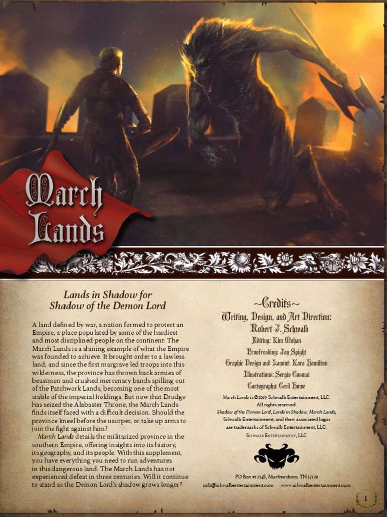 SDL1917 - Lands in Shadow - March Lands (v2) (2019) | PDF ...