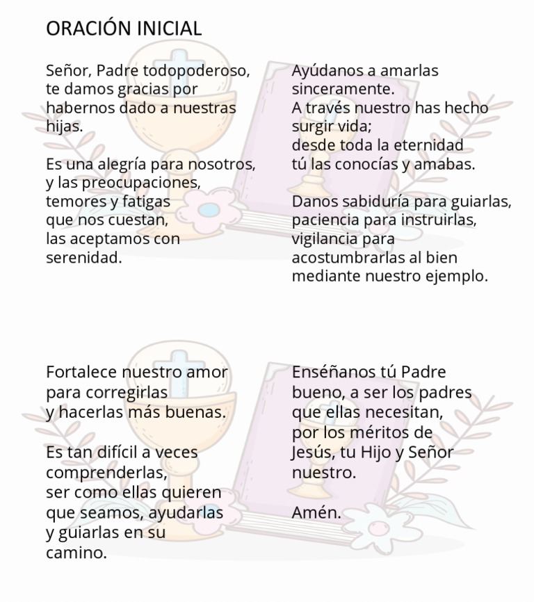 Oración inicial para un retiro | PDF