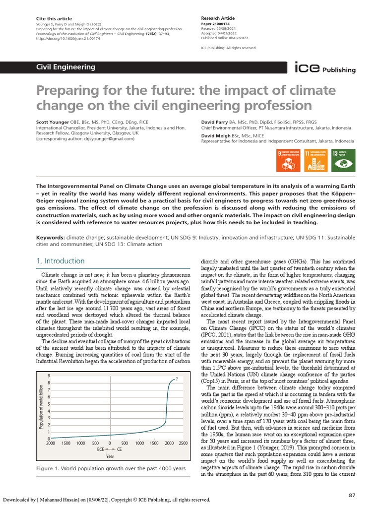 Preparing For The Future: The Impact of Climate Change On The Civil ...