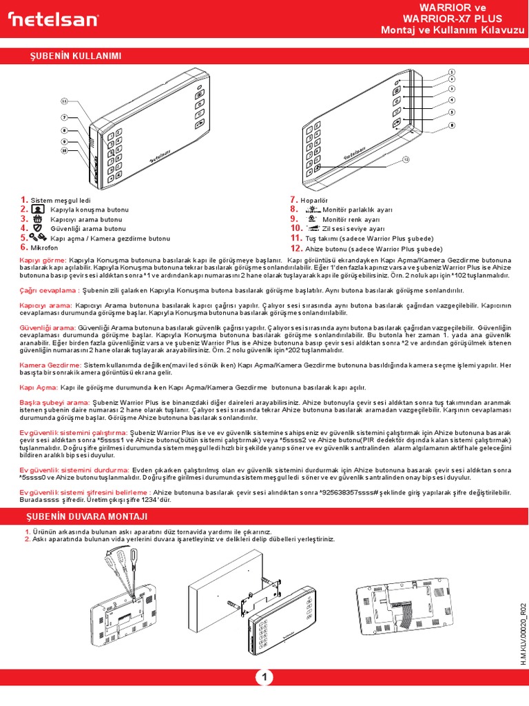 Warrior Montaj Ve Kullanım Klavuzu | PDF