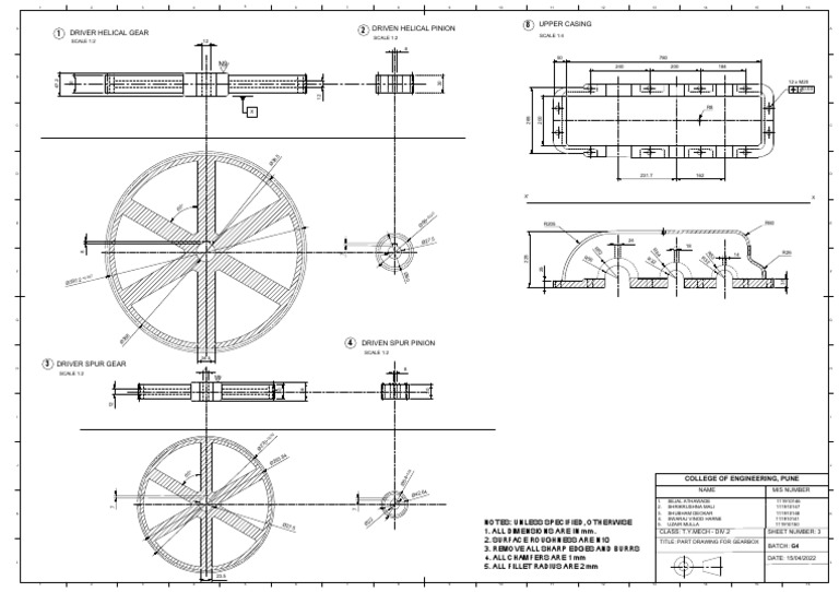 Part Drawing Sheet2 | PDF | Mechanical Engineering | Manufactured Goods