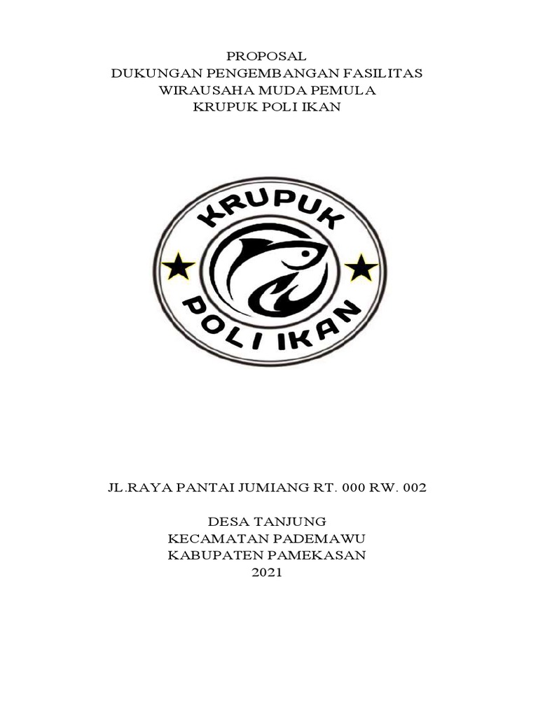 Proposal Krupuk Poli Ikan Fix | PDF