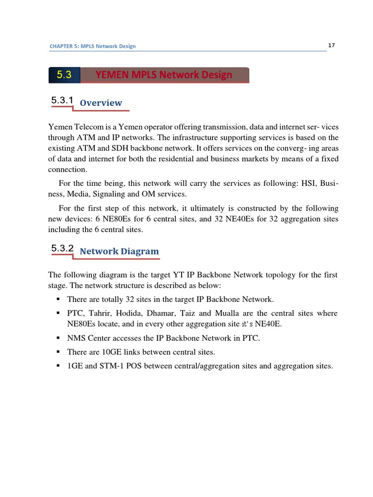 CHAPTER 5: MPLS Network Design | PDF | Networking | Multiprotocol Label Switching