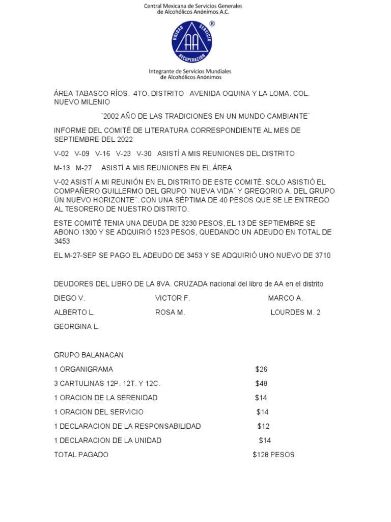 Alcoholicos Anonimos | PDF