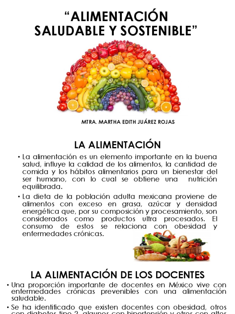 Alimentacion Saludable y Sostenible | PDF