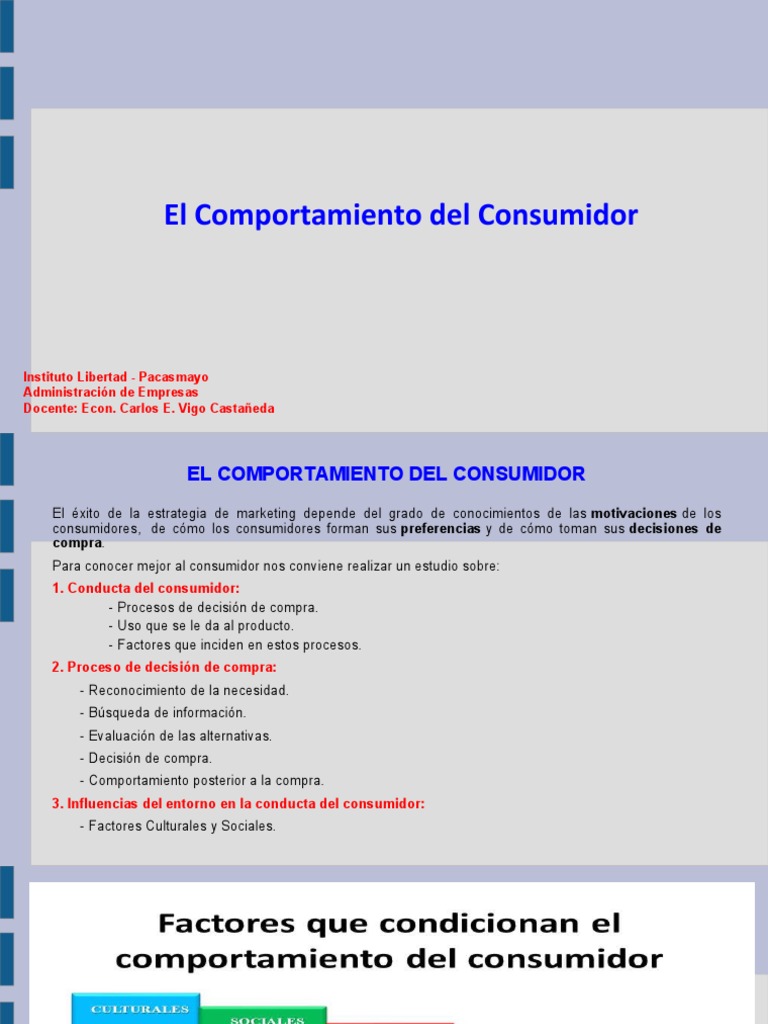 7 Módulo El Comportamiento Del Consumidor | PDF | Comportamiento | Comportamiento del consumidor