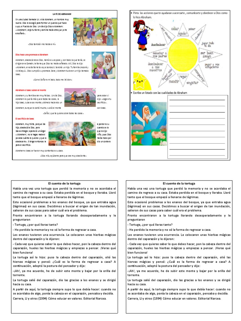 El Cuento De La Tortuga Pdf Abrahán