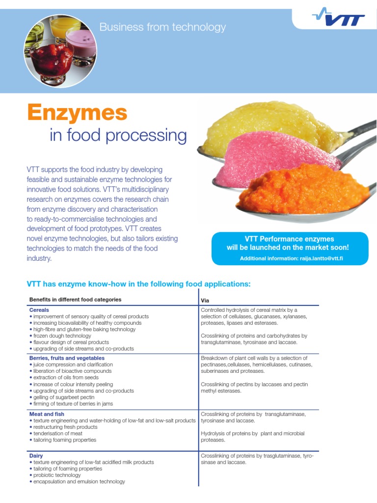 Enzyme Innovations in Food Processing | PDF | Breads | Foods