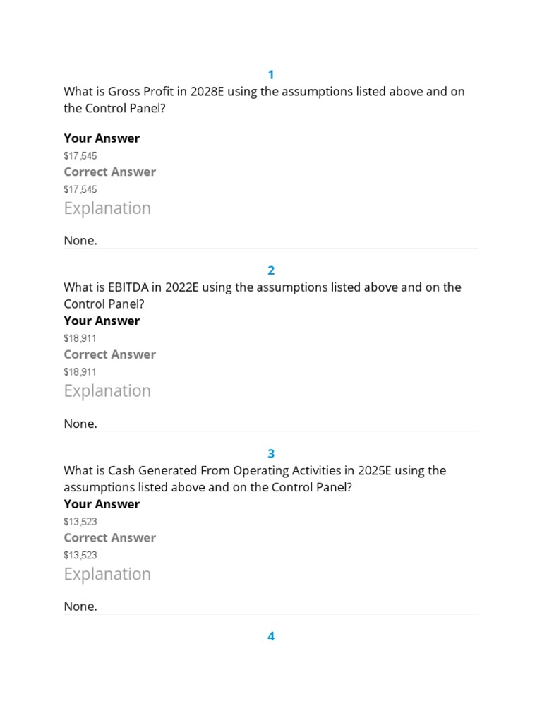 FMVA Sample Test | PDF | Discounted Cash Flow | Retained Earnings