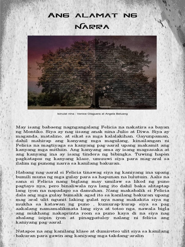 Alamat NG Narra | PDF