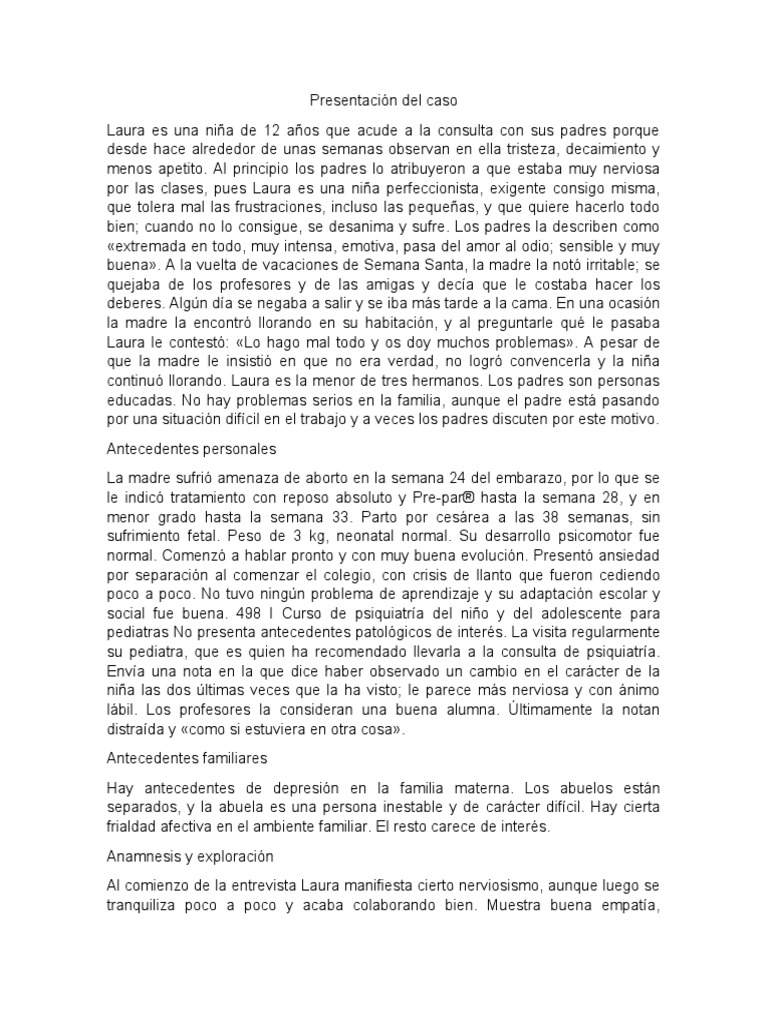 Caso Laura | PDF | Sicología
