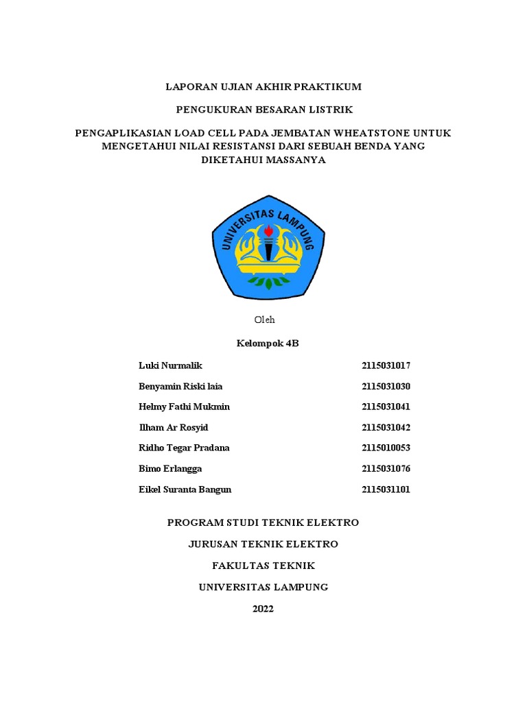 Alat - PENGAPLIKASIAN LOAD CELL PADA JEMBATAN WHEATSTONE UNTUK ...
