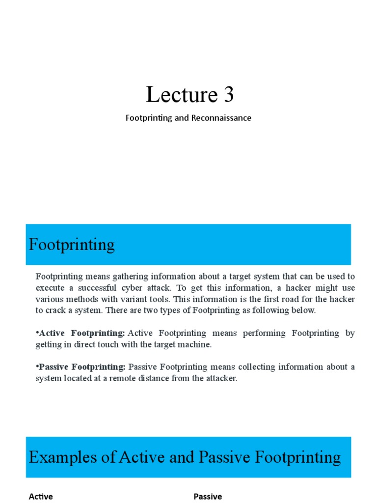 Lecture 3 Reconnaisance | Download Free PDF | Domain Name System ... Lecture 3 Reconnaisance | Download Free PDF | Domain Name System ...