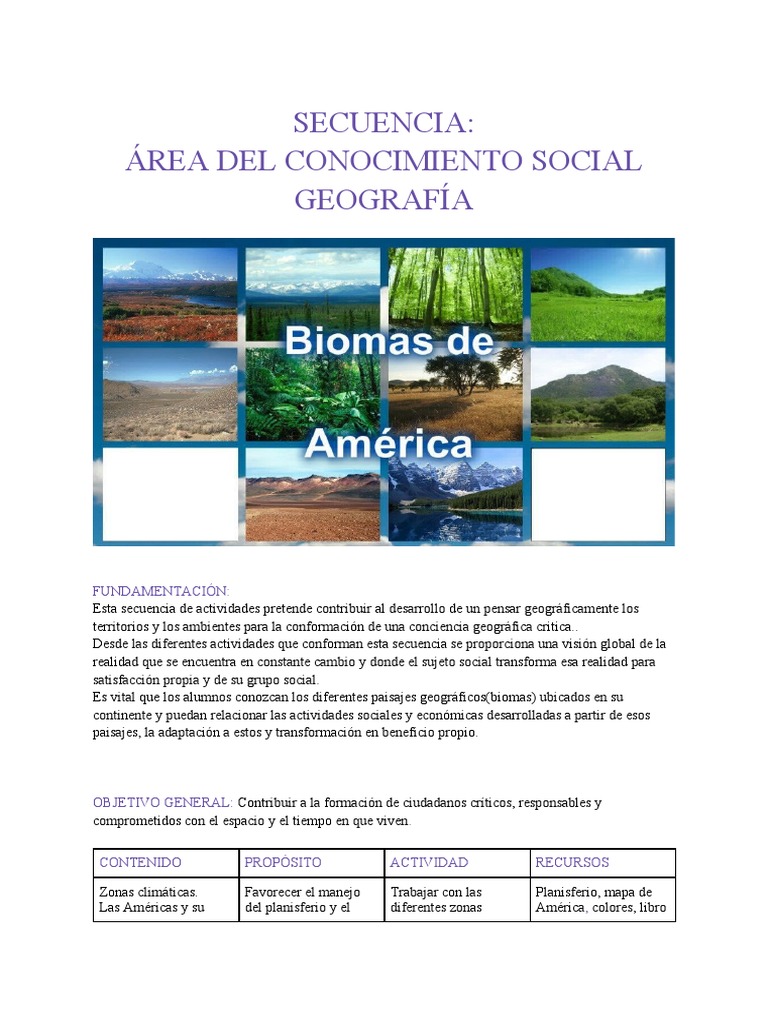 Biomas | PDF | Paisaje | Ciencias de la Tierra