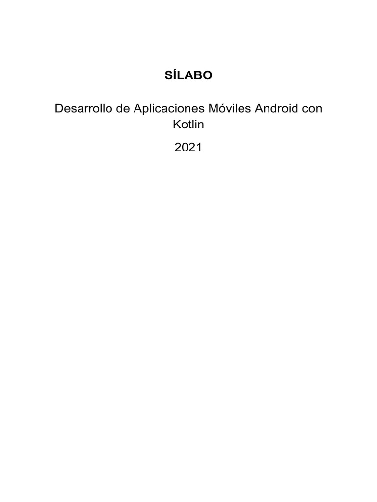 Workshop Kotlin 2021 - Edicion 3 | PDF | Android (sistema operativo ... Workshop Kotlin 2021 - Edicion 3 | PDF | Android (sistema operativo ...