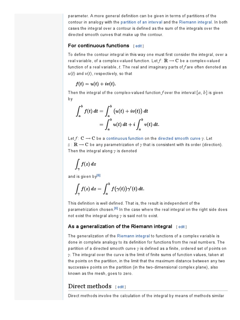 Contour Integration 4 | PDF