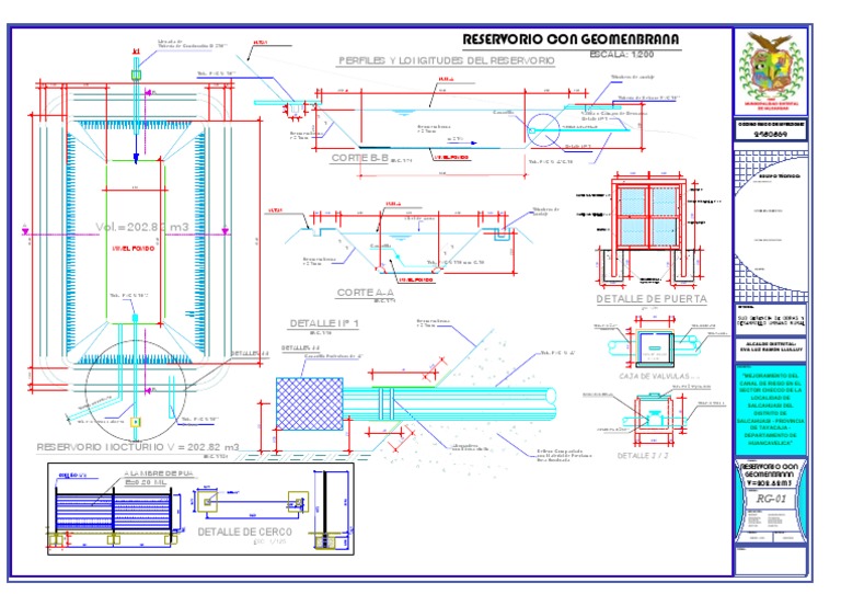 05.reservorio Geomembrana 202.82m3 Res 01 Checco | PDF