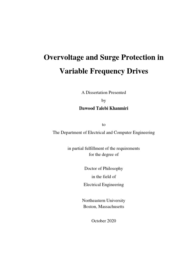 MOV Failure in VFD Overvoltage Protection | PDF | Electricity ...
