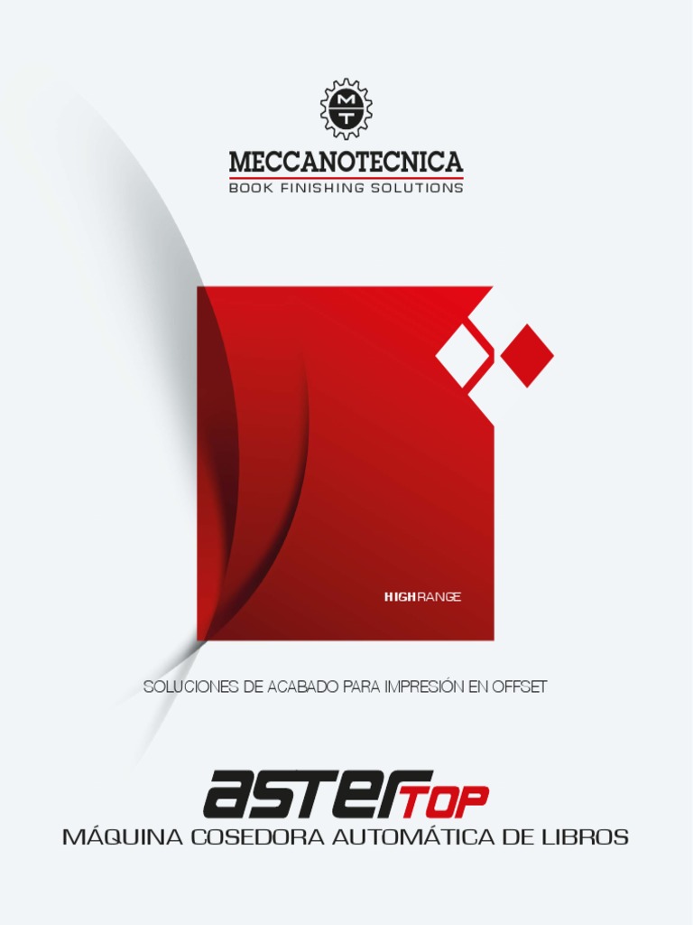 Cosedora Automática de Libros (ASTERTOP) | PDF | Rodamiento (Mecánico) | Papel