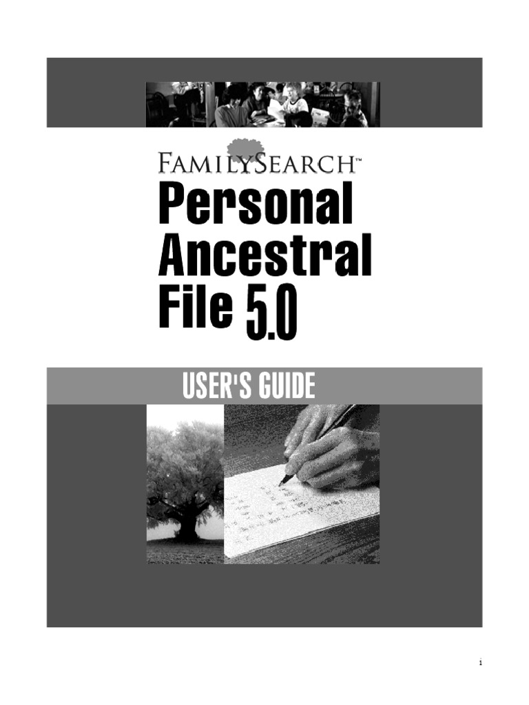 PAF5 Users Guide | PDF | Keyboard Shortcut | Genealogy