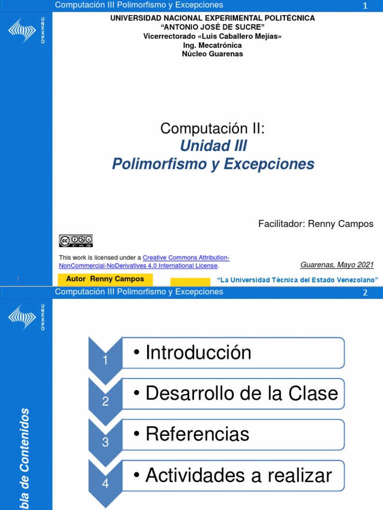 Clase Unidad III Polimorfismo | PDF | Java (lenguaje de programación) | Edad de información