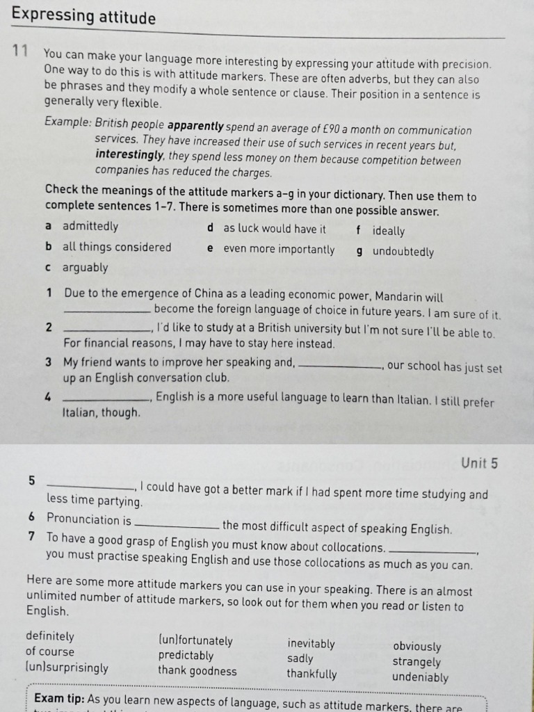 Expressing Attitude | PDF