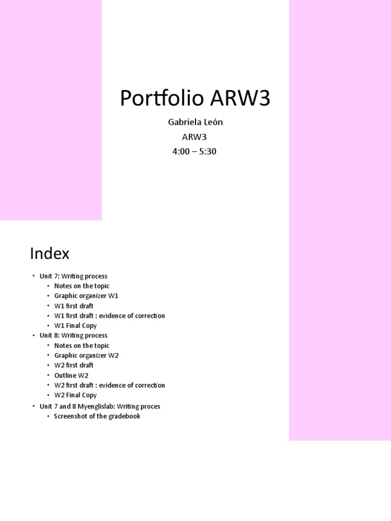 Portfolio ARW3 | PDF | Computer Data Storage | Schools