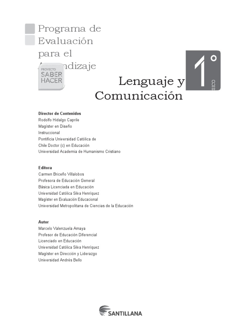 lenguaje 1° | PDF | Evaluación | Método de enseñanza