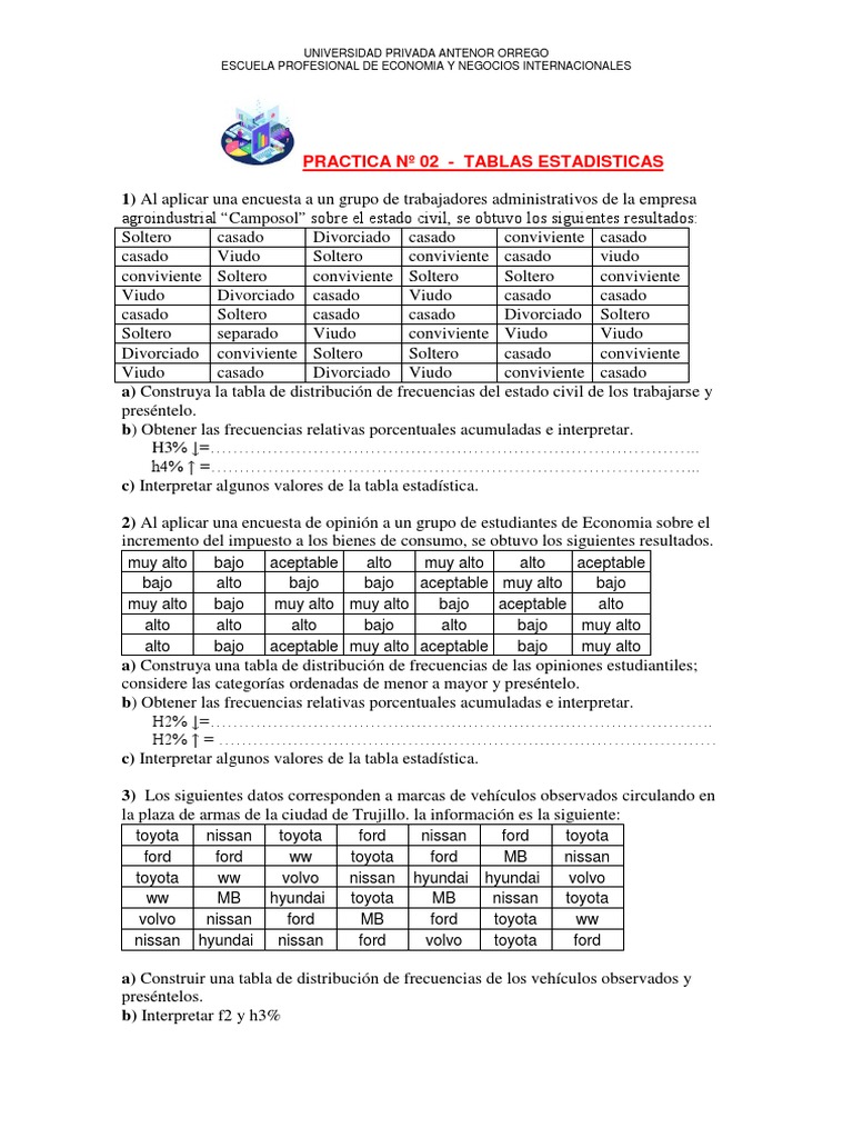 Practica #02 - Tablas - Negocios - 2021 - 10 | PDF | Economias
