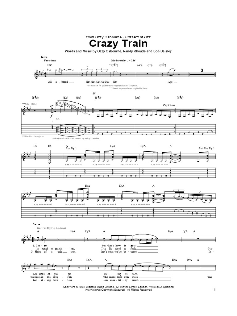 Crazy Train | PDF