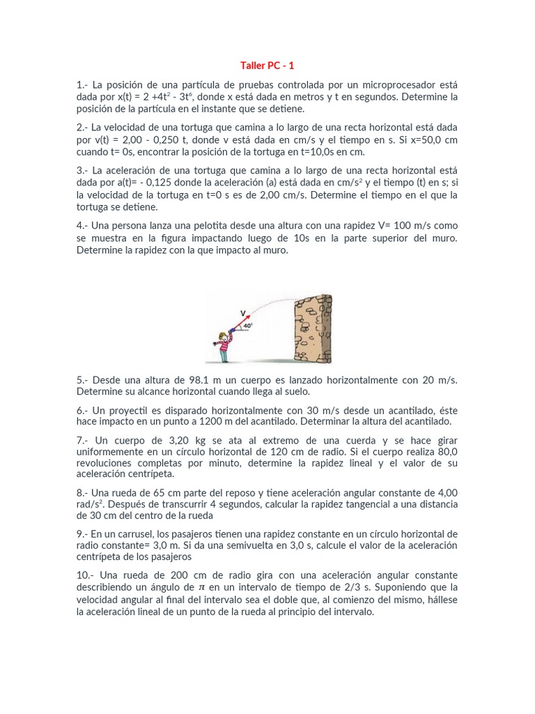 Taller para La PC-1 | PDF