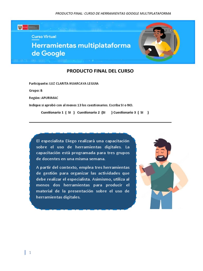 Plantilla Producto Final C1 | PDF