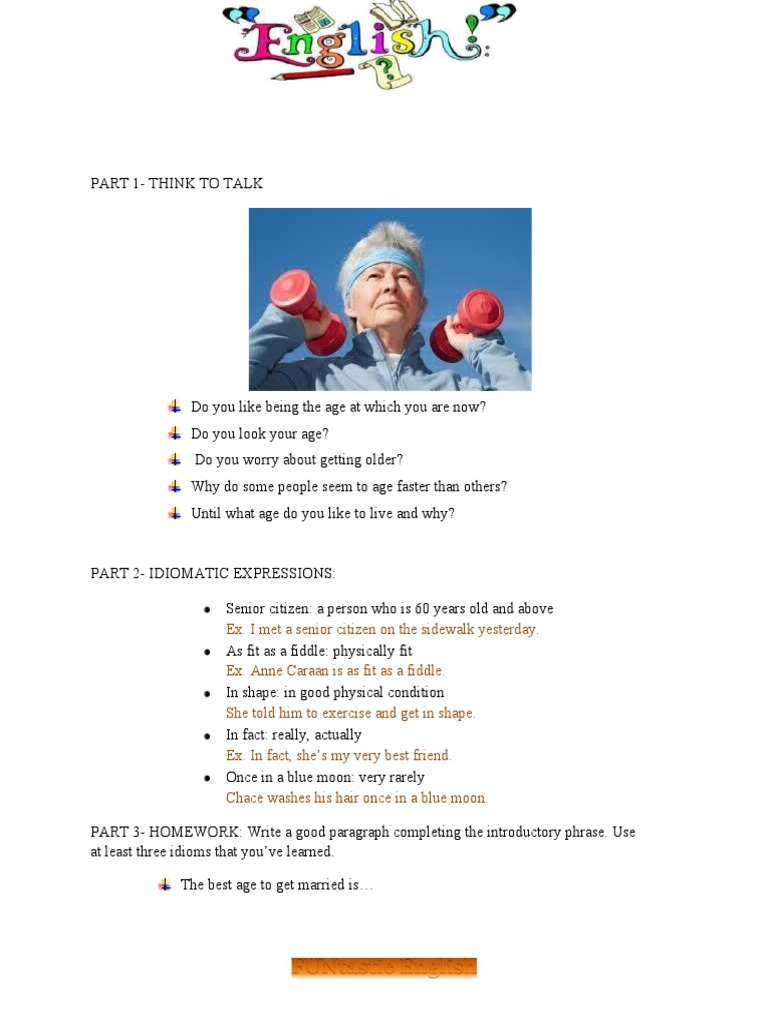 Aging Perspectives and Idioms Guide | PDF