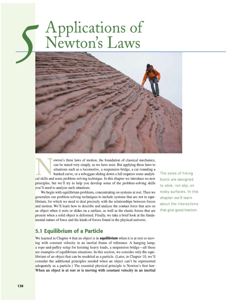 Lecture04 - Chapter5 - Application of Newton's Laws of Motion | PDF