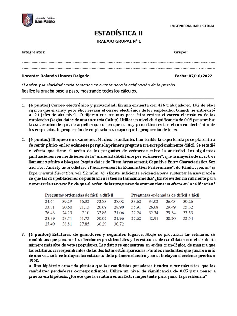 Trabajo Grupal - 01 | PDF