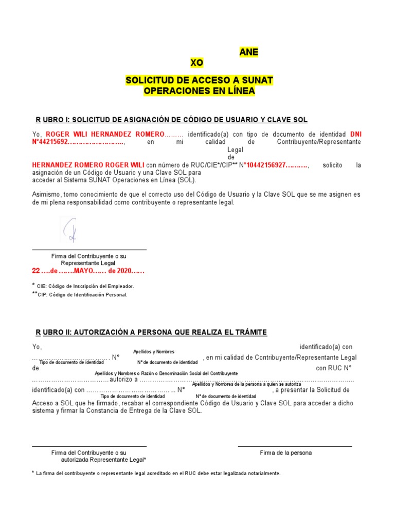 Modelo Solicitud Clave Sol Word 1 | PDF | Informática