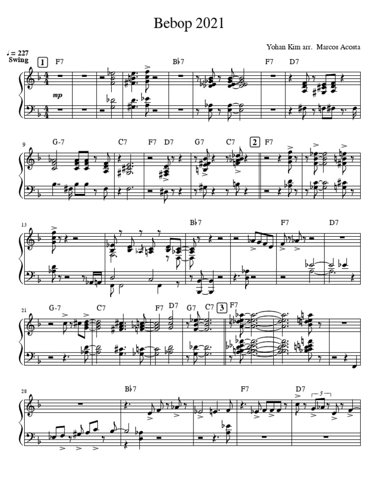 Bebop 2021 Arr Marcos Acosta | PDF