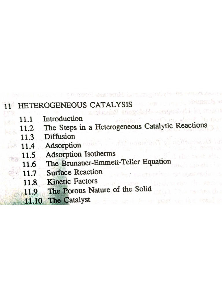 Heterogeneous Catalysis | PDF