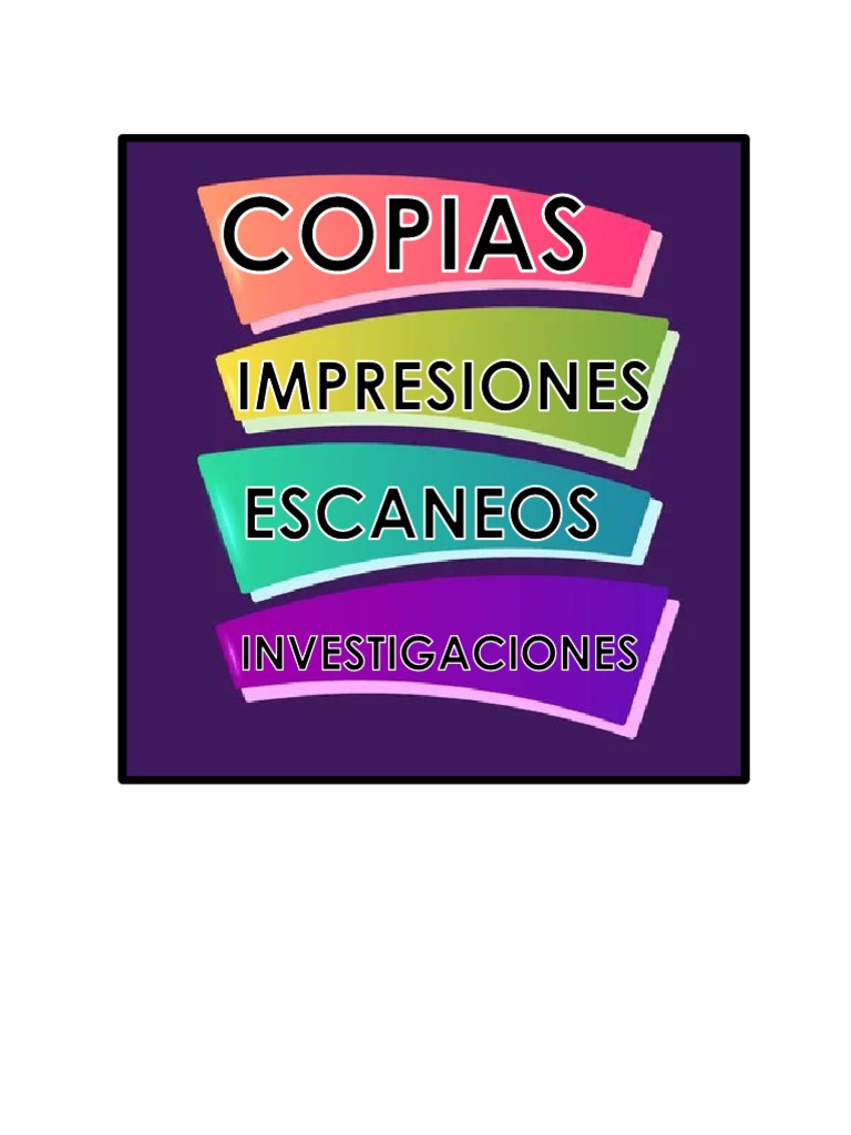 Letrero de Copias | PDF