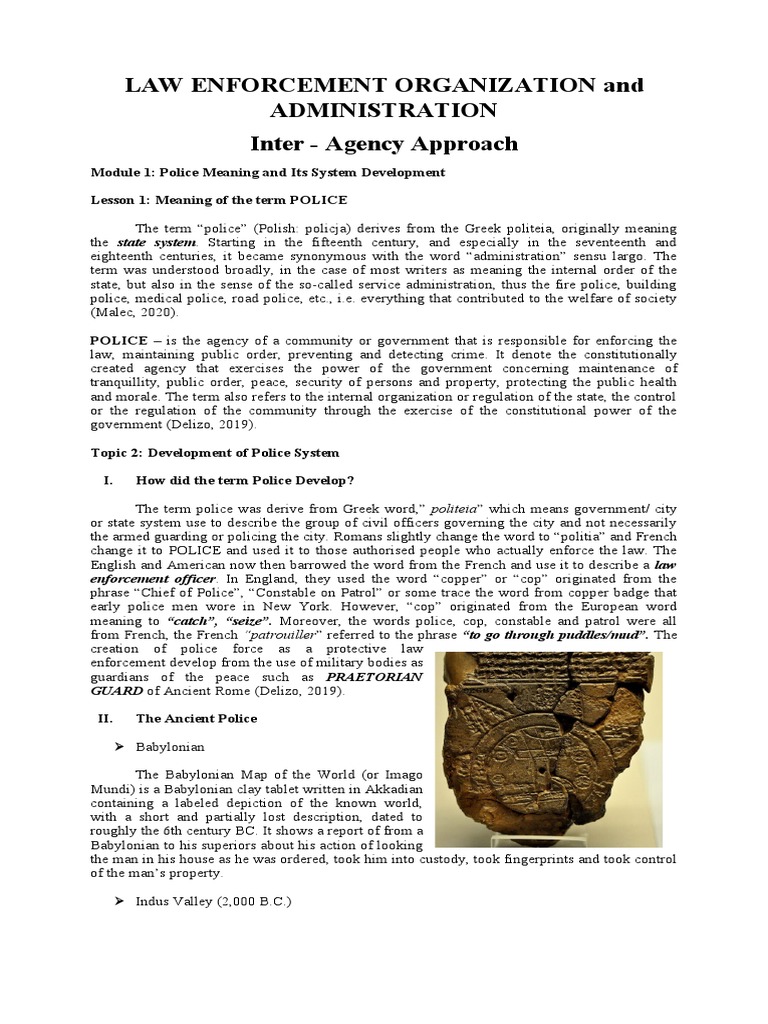 Origin and Meaning of Police | PDF | Police | Egyptian Hieroglyphs