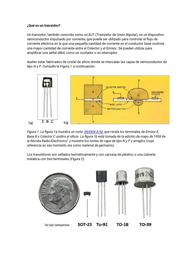 Qué Es Un Transistor | PDF | Transistor | Transistor de unión bipolar
