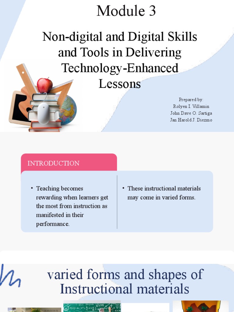 Module 3 Non Digital Instructional Materials | PDF